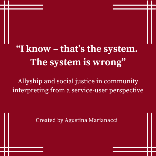 “I know – that’s the system. The system is wrong”: Allyship and social ...